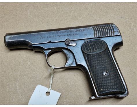 PISTOLET RUBY CALIBRE 7 65 BROWNING FRANCE PREMIERE GUERRE MONDIALE