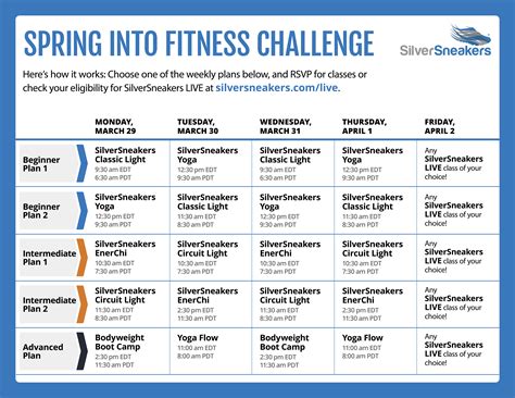 SilverSneakers LIVE Challenge Spring Into Fitness SilverSneakers