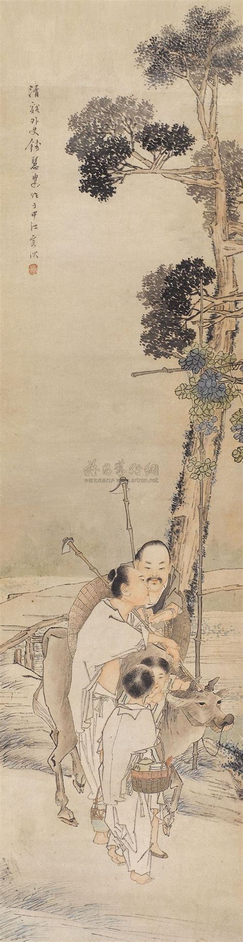 钱慧安 人物 立轴江苏爱涛 2011春季艺术品拍卖会江苏爱涛拍品价格图片拍卖专场拍卖会预展拍卖会结果卓克拍卖频道