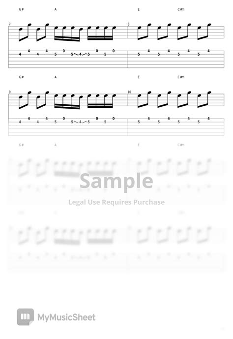 Pixies Where Is My Mind Tab Partition à Une Seule Portée By Guitar