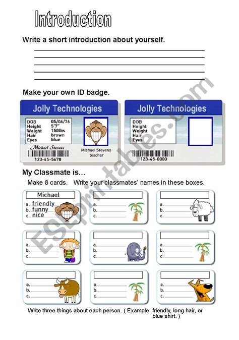 My Classmate Esl Worksheet By Alemar