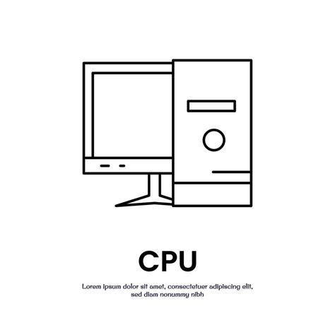 Computer Thin Outline Icon Design Good For Web Or Mobile App 46807396 Vector Art At Vecteezy