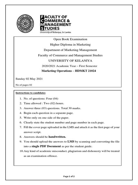 Marketing Operations 2020 Pdf Marketing Brand