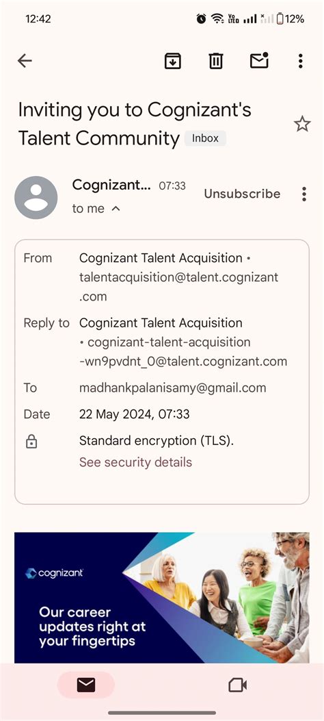 madhan kumar on linkedin cognizant hi team i received an email from cognizant talent acquisition…