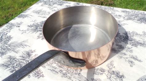 Vintage French Copper Saute Pan 9 Copper Fry Pan