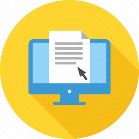 Click Computer Cursor Document Edocument Page Paper Icon