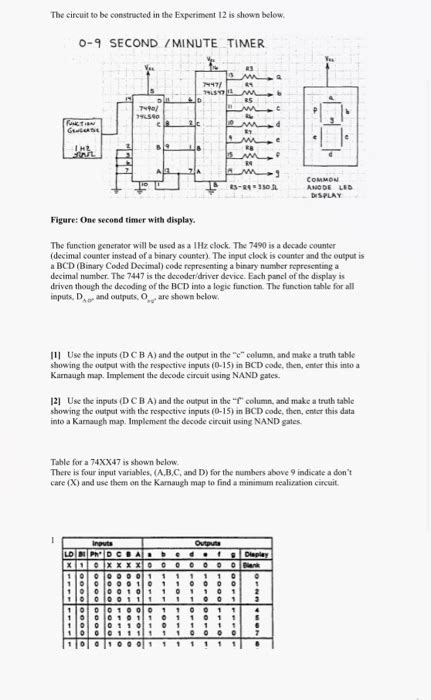 Solved The Circuit To Be Constructed In The Experiment Is Chegg