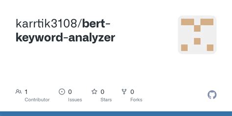 Github Karrtik3108bert Keyword Analyzer
