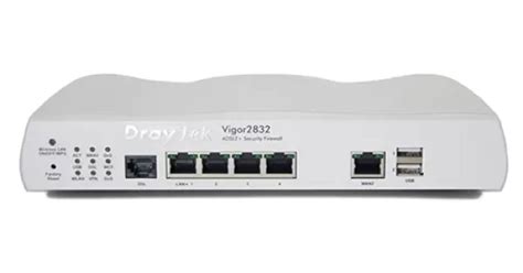 Draytek Vigor 2832 4 Port Switch 300mbps Adsl Wired Desktop Router Firewall
