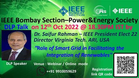 Saifur Rahman On Linkedin Ieee Bombay Section Power And Energy Society