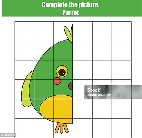 그리드 복사 게임 그림을 완료합니다 키즈 액티비티 시트 교사 교육 관련 직업에 대한 스톡 벡터 아트 및 기타 이미지 교사 교육 관련 직업 교육 동작 활동 Istock