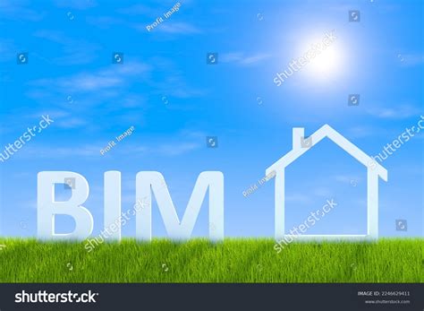 Bim Concept Green Grass Landscape Background Stock Illustration 2246629411 Shutterstock