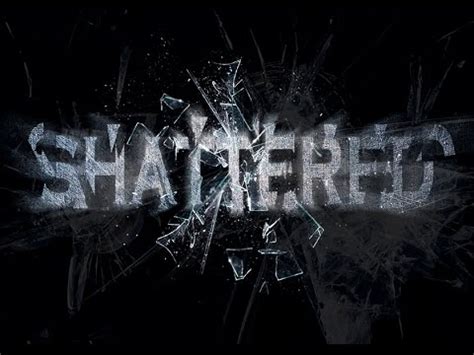 Photoshop Tutorial Shattered Glass And Text Effect YouTube