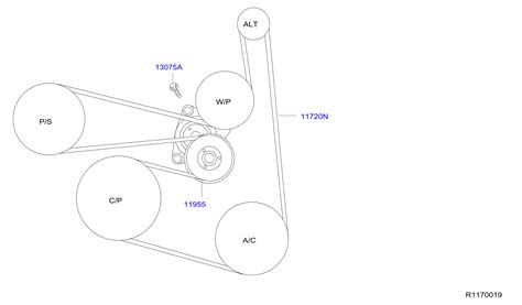 Nissan Sentra Serpentine Belt 11720 ET00A Genuine Nissan Part