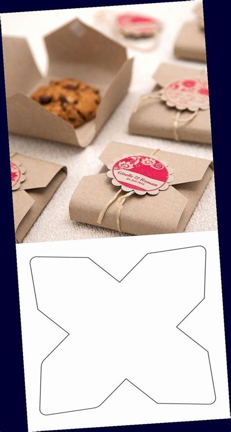 An Open Box With Some Cookies In It And The Inside Cut Out To Look Like