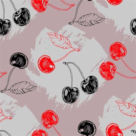 Premium Vector Cherry Seamless Pattern