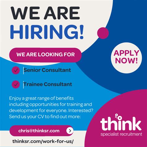 Chris Jones On Linkedin Do You Know Anybody Who Might Be Interested In Joining Us Here At Think