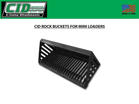 Mini Loader Rock Bucket