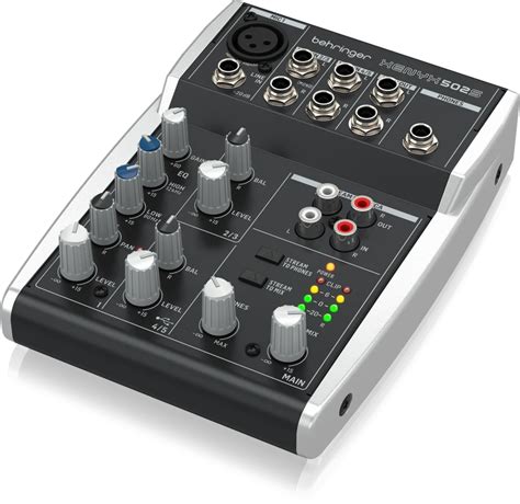 Behringer Mixer Unpowered Xenyx 502s Analog 5 Input Mixer With Usb