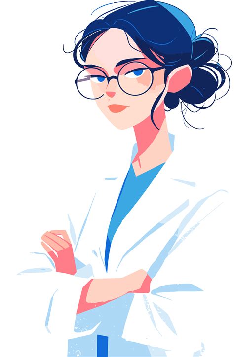 医学生透明背景插图