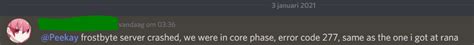 Frequent server crashes with error code 277 in our group games, without trace - Engine Bugs ...