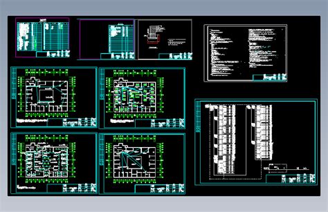 网吧电气照明设计与应急照明设计图 Autocad 2007 模型图纸下载 懒石网