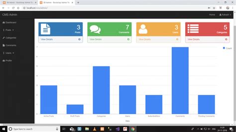 Cms Blogging System With Bootstrap Project In Php With Source Code And