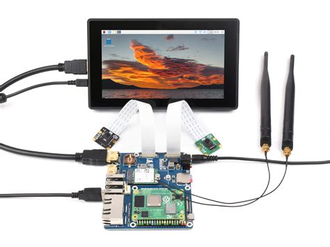 树莓派wifi6双网口扩展板 计算模块核心板底板 板载m2 E Key接口