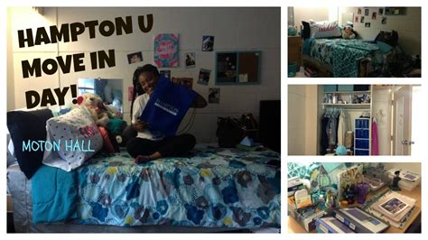 HAMPTON U VLOG FRESHMAN MOVE IN DAY YouTube