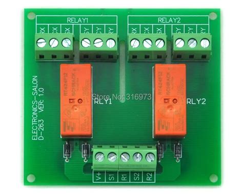 Aliexpress Buy Passive Bistable Latching DPDT Power Relay Module V Version