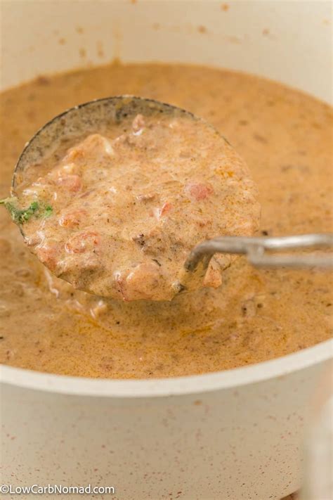 Creamy Taco Soup Recipe Ketolow Carb • Low Carb Nomad