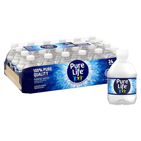 Pure Life Purified Water 8 Fl Oz Plastic Bottled Water 24 Pack Purified 8 Fl Oz Pack Of 24
