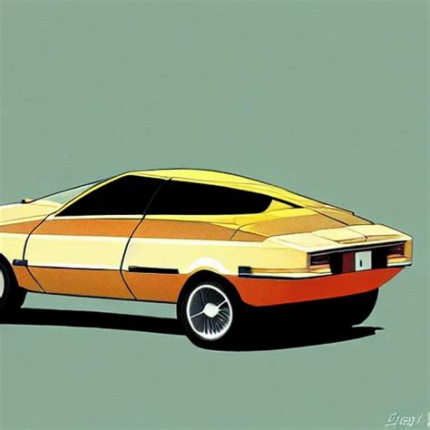 Fiat Bertone Illustration Concept Art By Sig Mead Stable Diffusion
