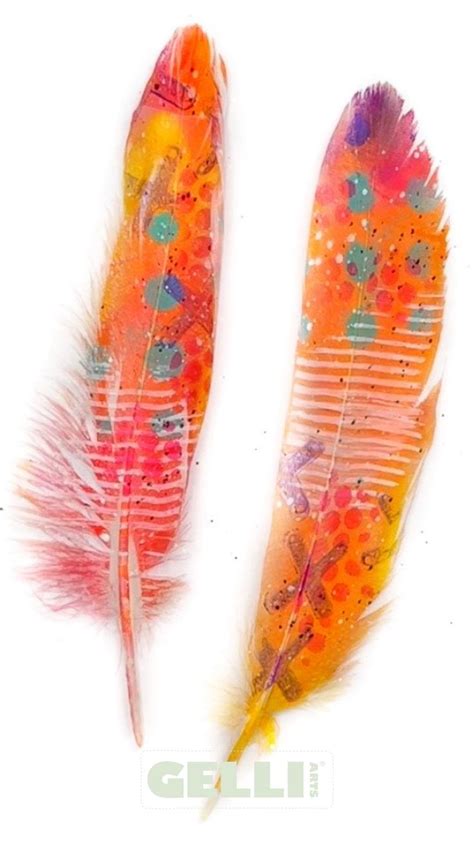 Gelli Arts Gel Printing On Instagram F Is ForFEATHERS Painting Feathers Made Easy With The