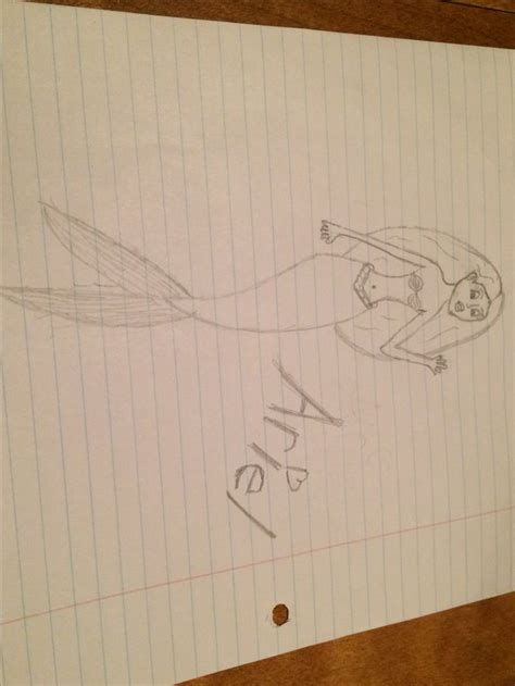 My First Drawing Of Ariel The Mermaid😊💗 Hope You Like It😄