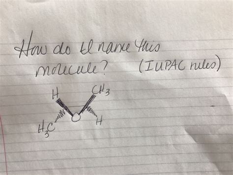 Solved How Do U Name This Molecule IUPAC Rules Chegg Com
