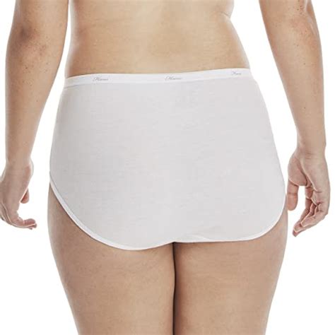 Hanes Womens Cotton Briefs Underwear 6 Pack Brief White 10 Us