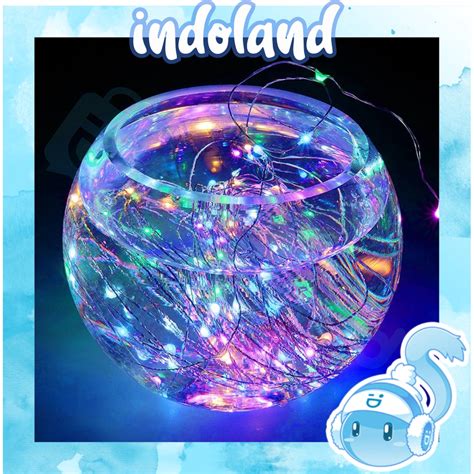Jual INDOLAND Lampu Tumblr Kawat Mini 1 2 3 5 Meter Lampu Hias