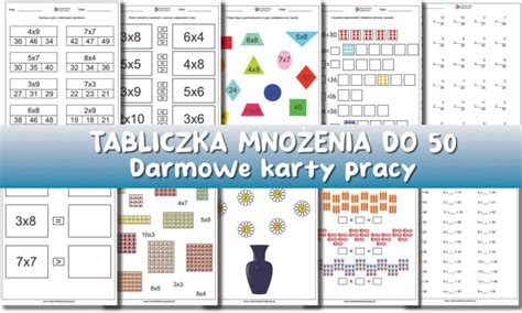 Tabliczka Mnożenia Do Druku Darmowe Karty Pracy I ćwiczenia