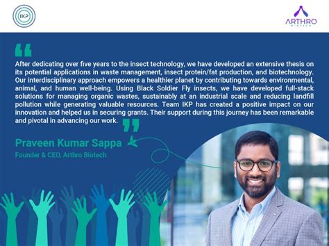 Praveen K Sappa Phd On Linkedin Ikp Arthrobiotech Insectprotein