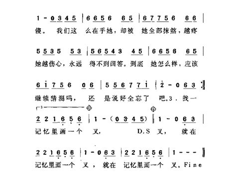 香港 草蜢 失恋阵线联盟 歌谱简谱 简谱大全 乐器资源网