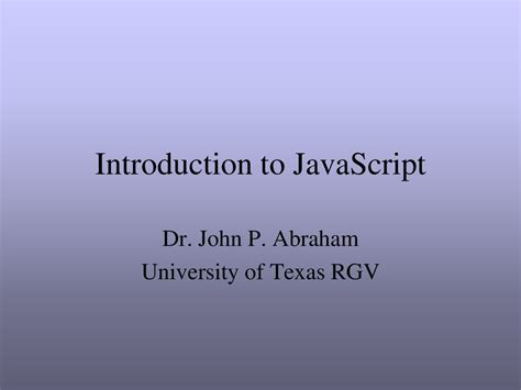Introduction to JavaScript - ppt download