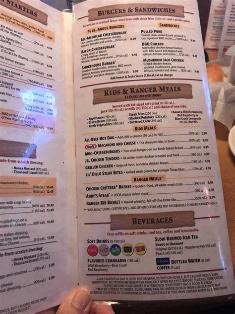 Carta De Barbacoa Texas Roadhouse Bradenton