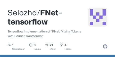 GitHub Selozhd FNet Tensorflow Tensorflow Implementation Of FNet