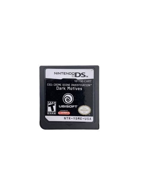 Csi Crime Scene Investigation Dark Motives Nintendo Ds Game Etsy