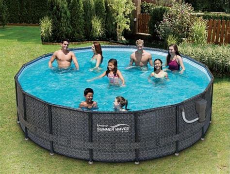 Summer Waves Elite Above Ground Pool Above Ground Pool Liners Round
