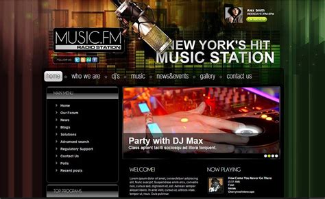 Radio Station Website Template