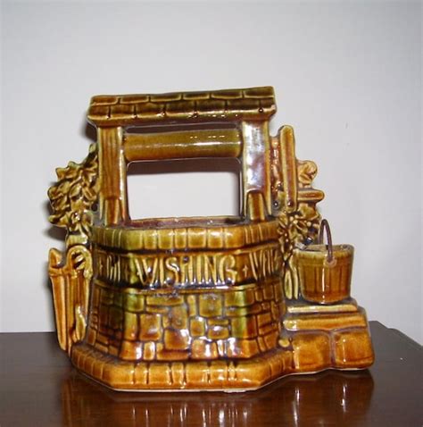 Items Similar To Vintage Mccoy Pottery Wishing Well Planter On Etsy