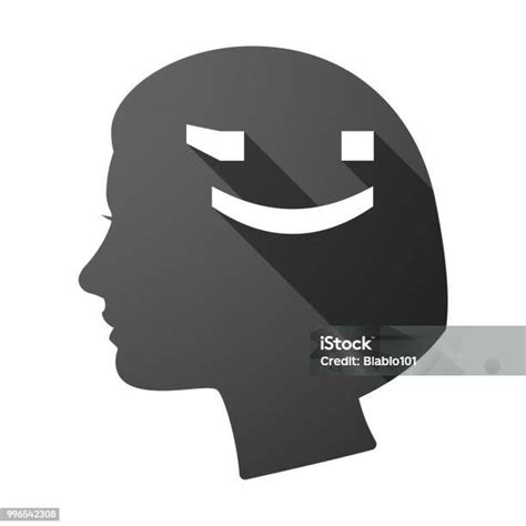고립 된 여성 머리 윙크 텍스트 얼굴 이모티콘 공란에 대한 스톡 벡터 아트 및 기타 이미지 공란 그림자 긴 Istock