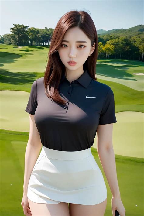 Ai 골프장에서 골프치는 누나들을 그려줘
